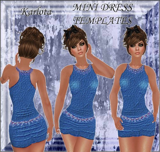 Second Life Marketplace - templates mini dress karlota