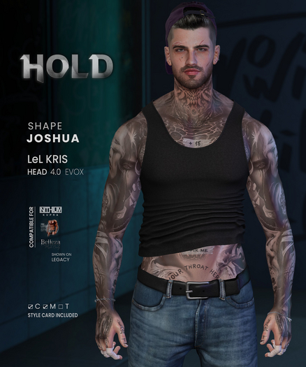 Second Life Marketplace - HOLD SHAPES - Joshua - Shape LeLUTKA Kris 4.0 ...