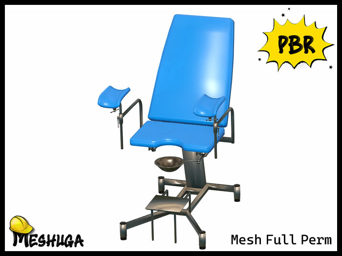 Second Life Marketplace - Meshuga PBR Medical Gynecological Chair FULL ...