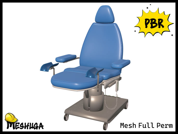Second Life Marketplace - Meshuga PBR Medical Surgical Chair FULL PERM MESH
