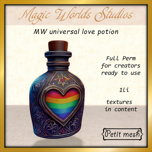 Second Life Marketplace - MW universal love potion FullPerm