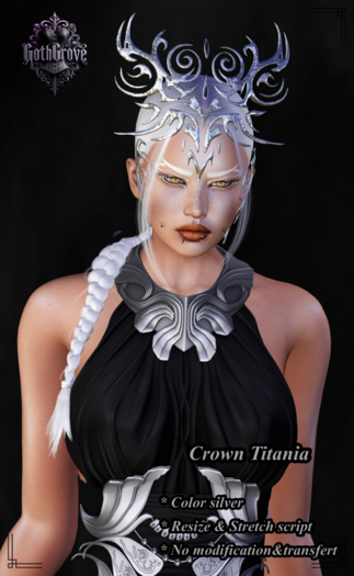 Second Life Marketplace - CROWN TITANIA SILVER