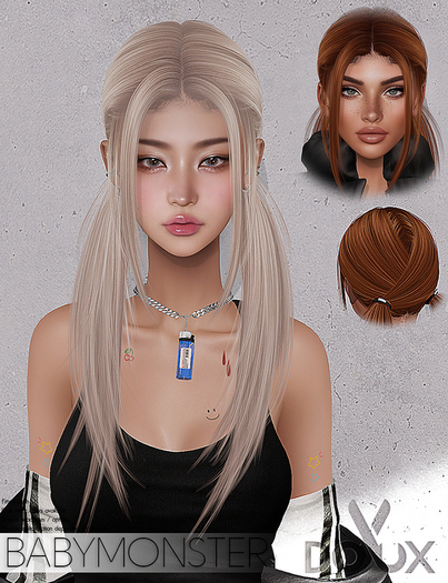 Second Life Marketplace - DOUX - Babymonster hairstyle [DEMO]