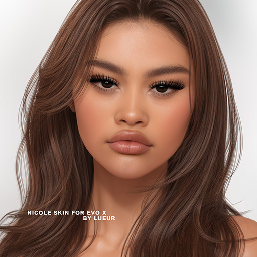 Second Life Marketplace - LUEUR - Nicole Skin EVO X - Velour/Sienna