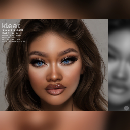 Second Life Marketplace - klear. - Dakota Skin Chocolate Evox