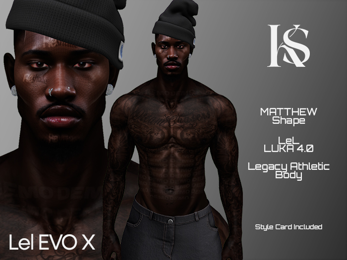 Second Life Marketplace - KYLIAM STORE - MATTHEW LUKA LEGACY ATHLETIC SHAPE