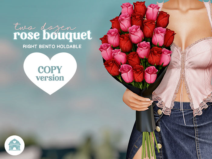 Second Life Marketplace - hive // two dozen rose bouquet . mix