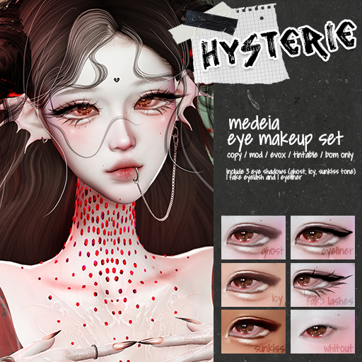 Second Life Marketplace - hysterie. medeia eye makeup set