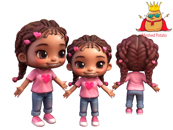 Second Life Marketplace - Meshed Potato Valentine Doll Full Perm