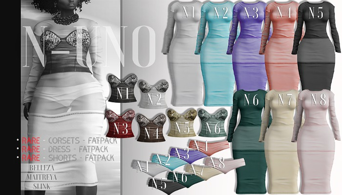 Second Life Marketplace - N-Uno - Mary Corset // N 3