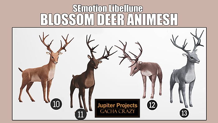 Second Life Marketplace - SEmotion Libellune Blossom Deer Animesh COMMON 13