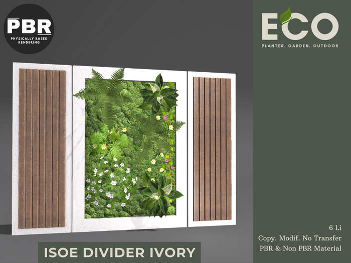Second Life Marketplace - Eco - Isoe Divider Ivory