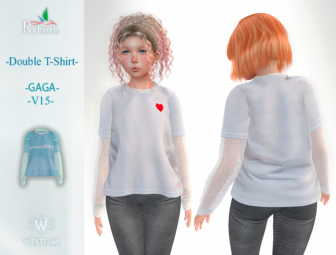 Second Life Marketplace - Double - T-Shirt-GAGA-V15-Rebirth