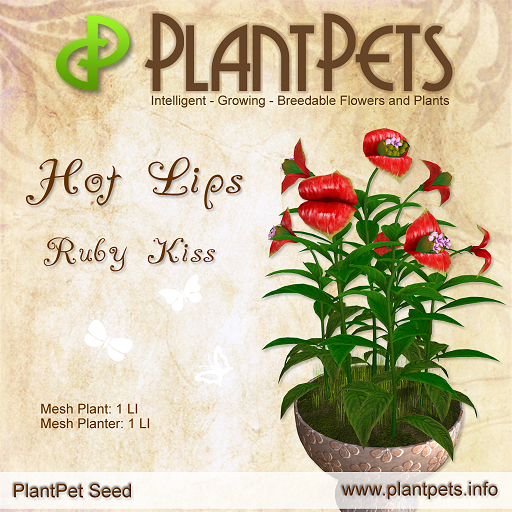 Second Life Marketplace - PlantPet Seed [Hot Lips *Ruby Kiss*] - free ...