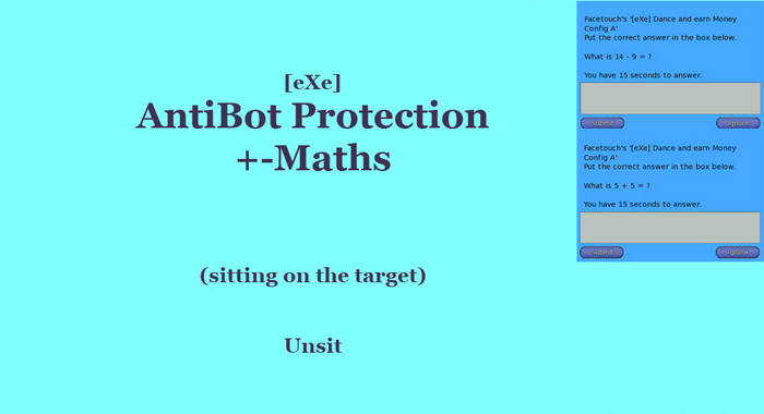 Second Life Marketplace - [eXe] AntiBot maths mixed (Sit) anti bot anti ...