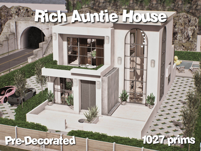 Second Life Marketplace - Rich Auntie House Pre-Decorated