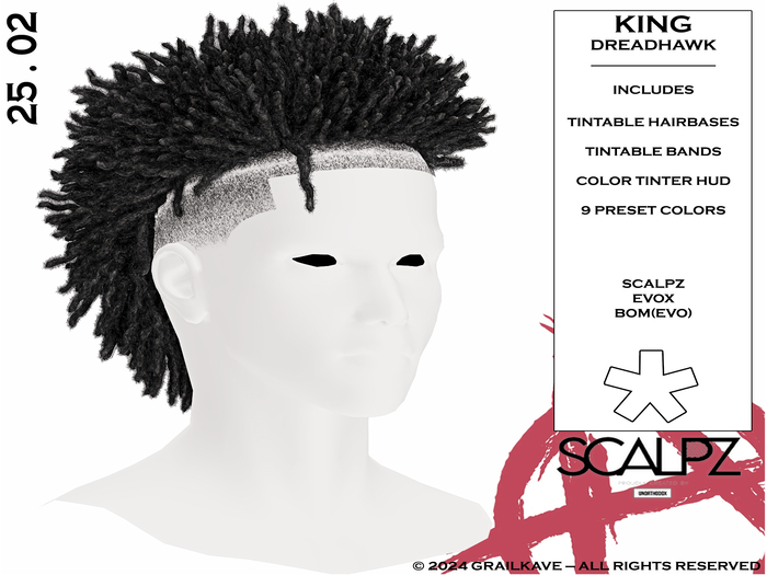 Second Life Marketplace - [GK] KING DREAD HAWK [ADD ME]