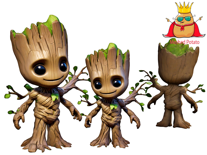 Second Life Marketplace - Meshed Potato - Baby Groot Full Perm