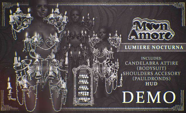 Second Life Marketplace - :Moon Amore: Lumiere Nocturna Attire / DEMO