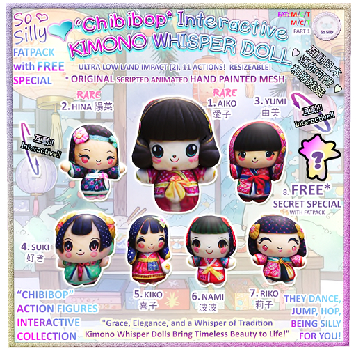 Second Life Marketplace - 01. RARE KIMONO WHISPER-AIKO SO SILLY