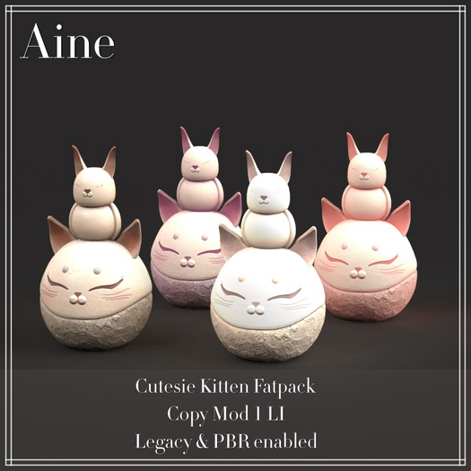 Second Life Marketplace - Aine - Cutesie Kitten Fatpack (ADD)