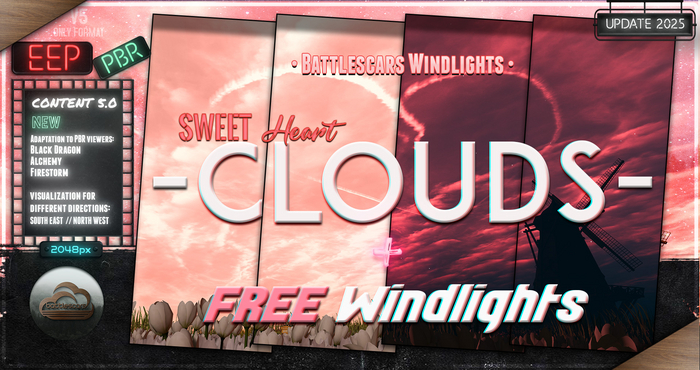 Second Life Marketplace - - BATTLESCARS WINDLIGHTS - CLOUDS - SWEET ...