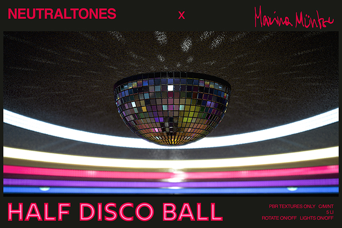 Second Life Marketplace - $NT x Marina Munter - Half Disco Ball (packed)