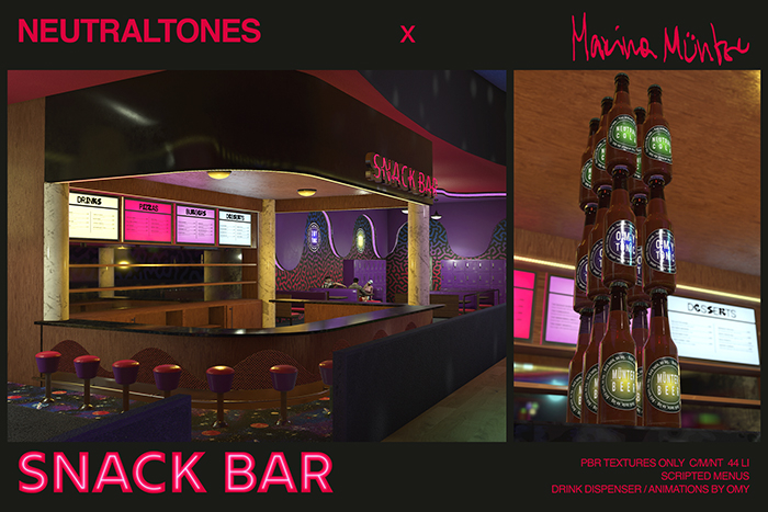 Second Life Marketplace - $NT x Marina Munter - Snack Bar (packed)