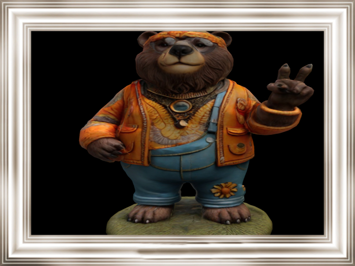 Second Life Marketplace - HB: Hippie Bear Statue FULL PERM