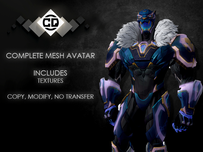 Second Life Marketplace - .:CQ:. Galactic Claw Black Panther Bento Avatar