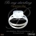 Second Life Marketplace - To My Darling - Ring - Platinum