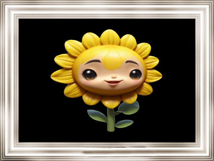 Second Life Marketplace - HB: Chibi Sunflower Statue FULL PERM