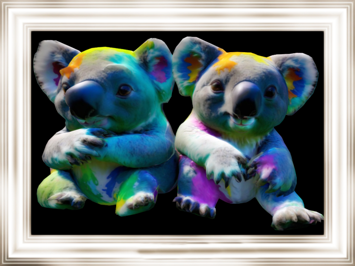 Second Life Marketplace - HB: Paint Splatter Koala Bears FULL PERM
