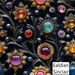 Second Life Marketplace - Navy Blue Velvet Encrusted With Cabochon Gems ...