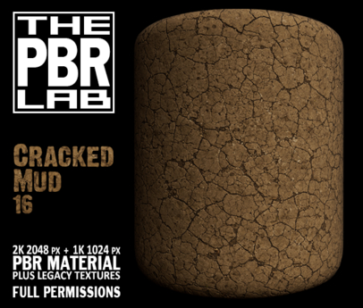 Second Life Marketplace - The PBR Lab - Cracked Mud 16