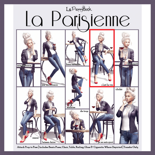 Second Life Marketplace - Le Poppycock *La Parisienne* C'est la vie