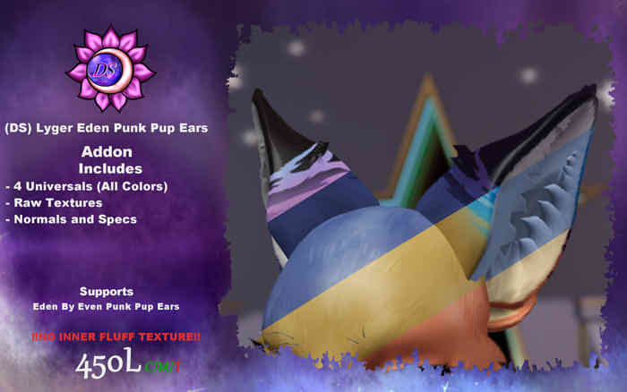 Second Life Marketplace - (DS) Lyger Eden Punk Pup Addon Kit