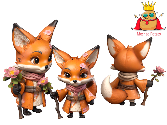 Second Life Marketplace - Meshed Potato - Fox Fairy King Full Perm