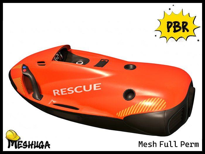Second Life Marketplace - Meshuga PBR Summer Fun - Lifeguard Rescue ...