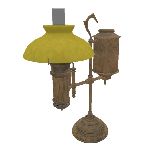 Second Life Marketplace - .:shamhat:. 1800s kerosene student lamp