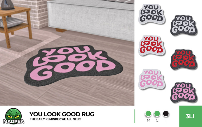 Second Life Marketplace - MadPea You Look Good Rug