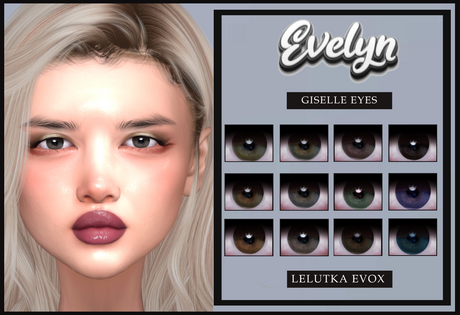 Second Life Marketplace - [Evelyn ] - Lipstick Eyes Lelutka Evox // Demo