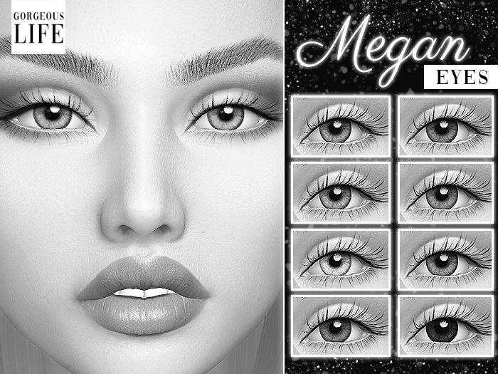 Second Life Marketplace - GorgeousLIFE - Megan Eyes LeLutka BOM EvoX ...