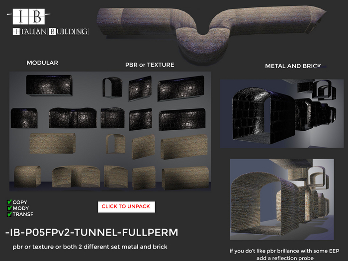 Second Life Marketplace - -IB-P05FP-TUNNEL FULL PERM BOX vs.2