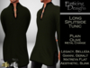 Second Life Marketplace - *ED Long Split Side Tunic - Plain Olive