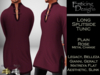 Second Life Marketplace - *ED Long Split Side Tunic - Plain Rose