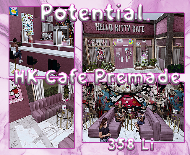 Second Life Marketplace - Potential. // HK Cafe Premade Rezzer