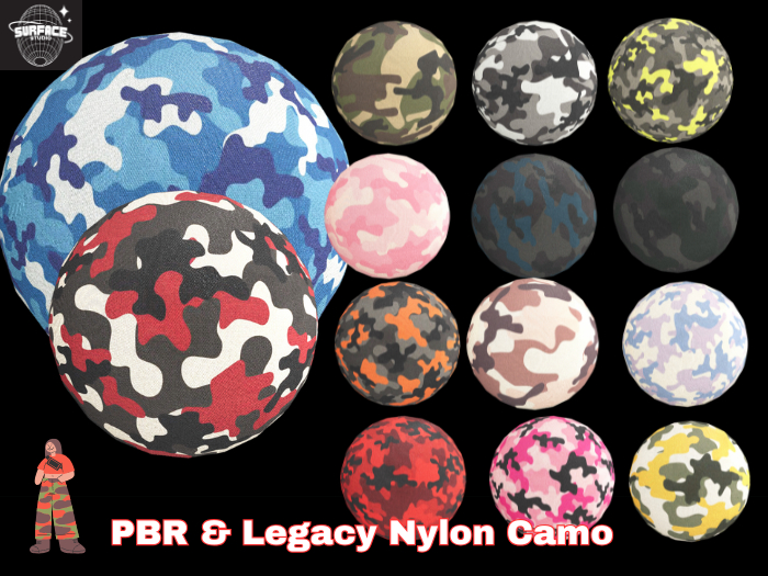 Second Life Marketplace - PBR & Legacy Nylon Camo