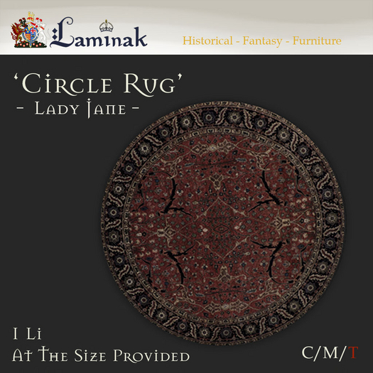 Second Life Marketplace - Laminak - Circle Rug - Lady Jane
