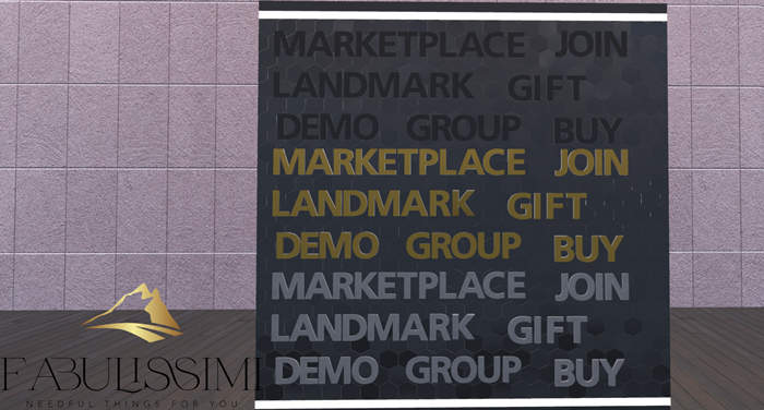 Second Life Marketplace - FAB Mesh Words Pack 1 (wear me)